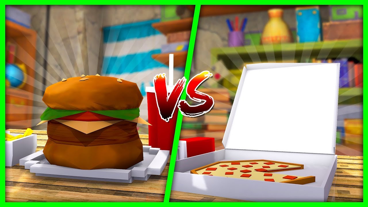 Minecraft - BURGER HOUSE VS PIZZA HOUSE - YouTube