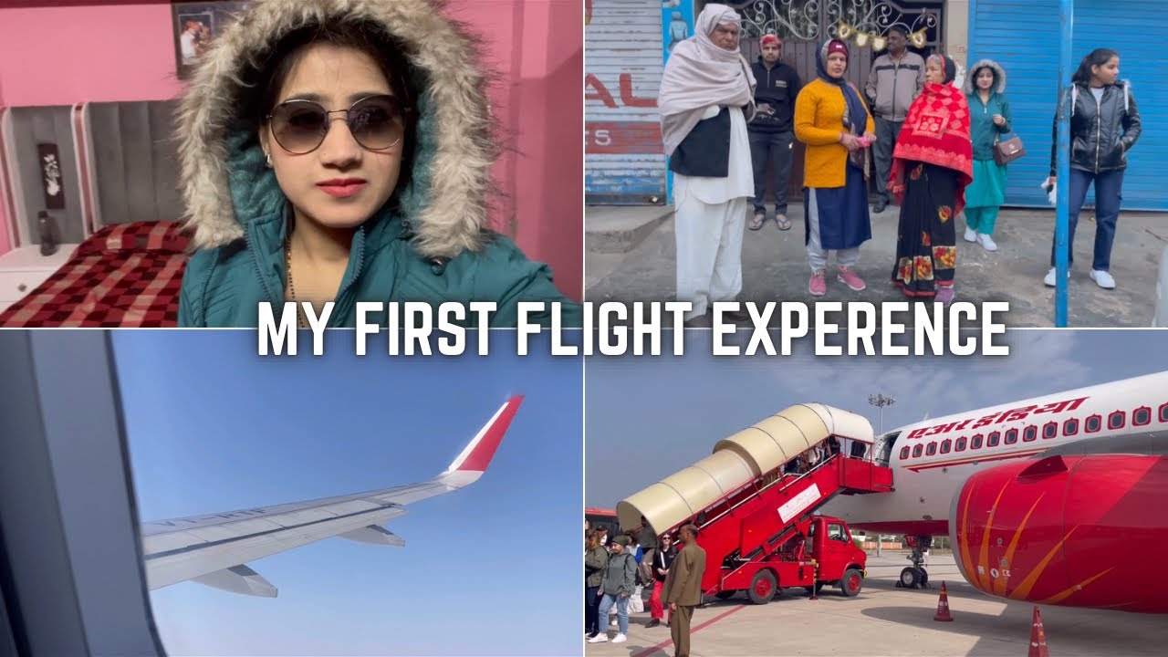My first flight experience || first time flight journey || delhi to ...
