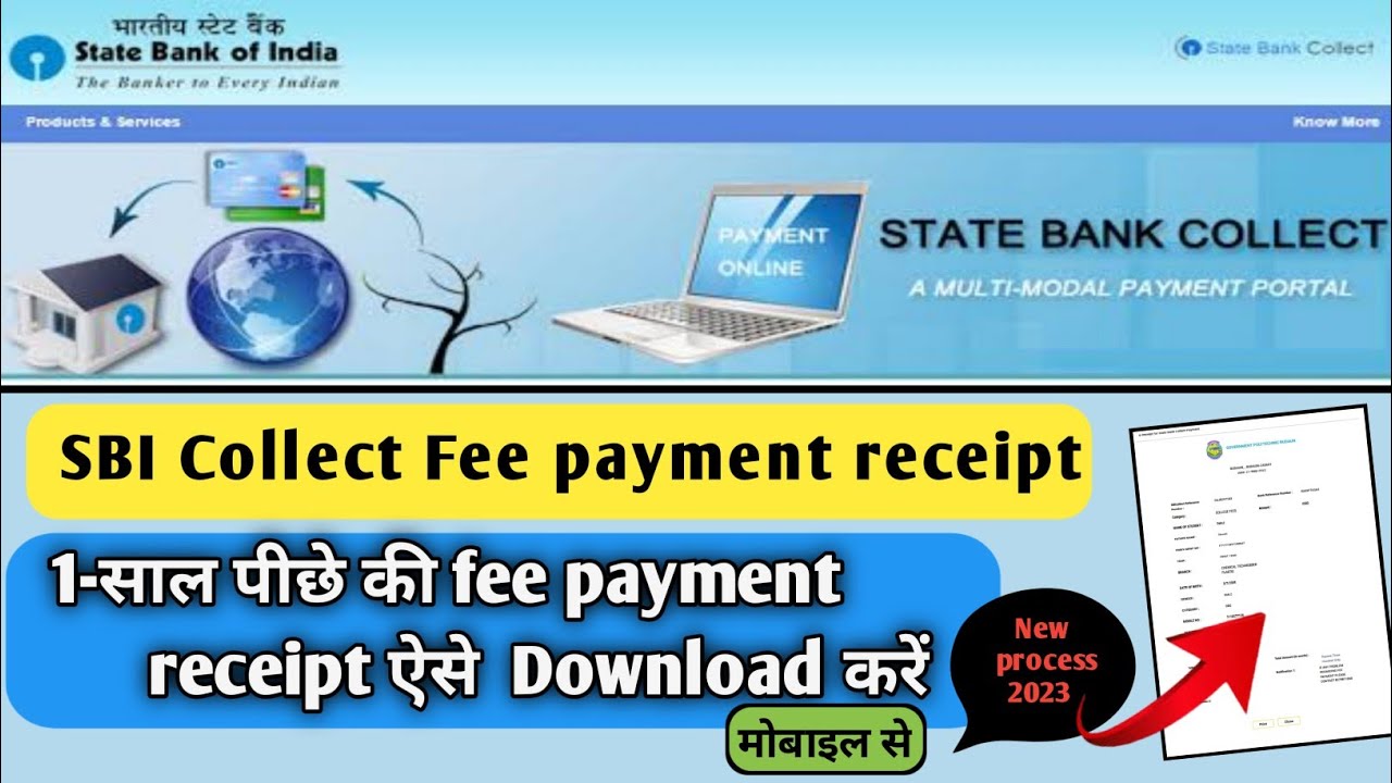 SBI Collect Fee payment receipt|SBI Collect Fee payment receipt ...