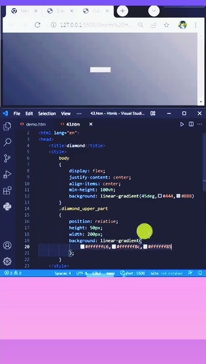 Creating Diamond Pure Css Html Css Onlycsspurecss Animation Cssanimation Vip