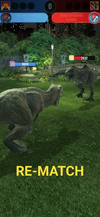Rexy Vs Giganatosaurus | Level 30 Max In Jurassic World Alive - Youtube