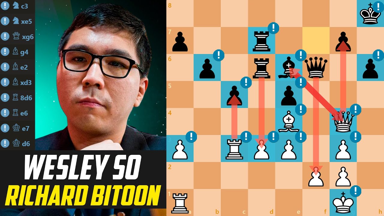 ♟️Wesley So’s BRILLIANT Endgame Push Leaves Bitoon Helpless! [Stockfish ...