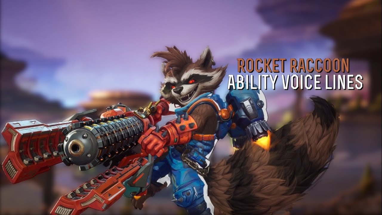 Rocket Raccoon’s Ability Voice Lines - YouTube