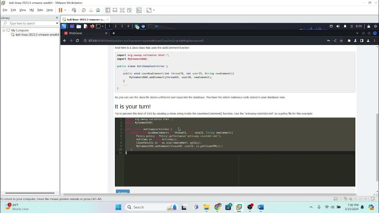 Webgoat - A3 SQL Injection - Cross Site Scripting mitigation (Bài 6) - YouTube