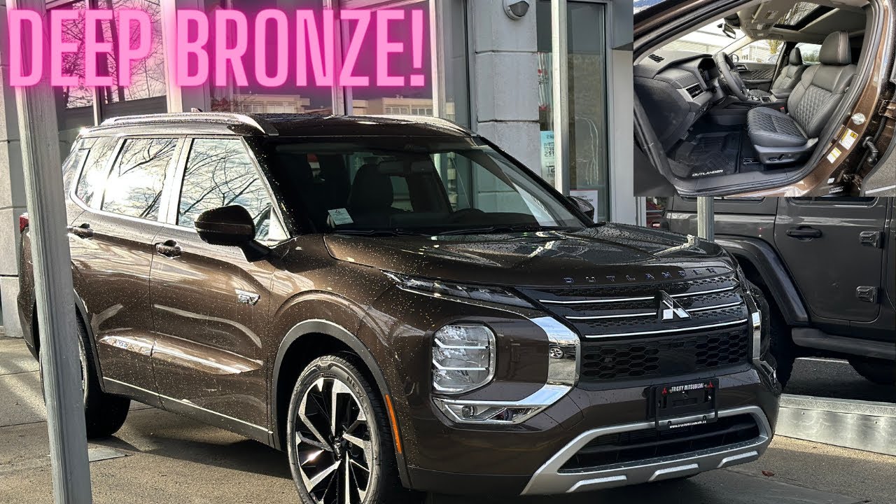 Deep Bronze | 2023 PHEV Outlander SEL trim level! - YouTube