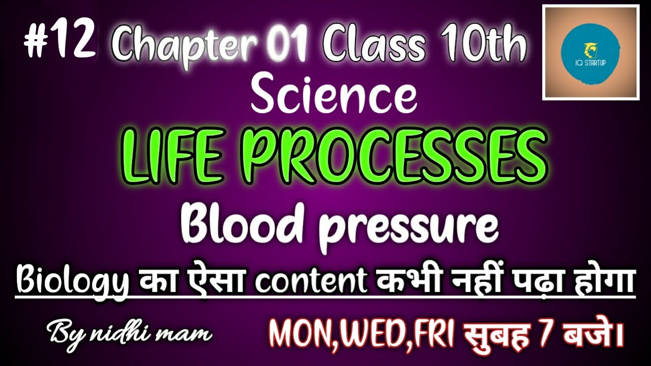 Life processes class 10th biology || blood pressure || based on NCERT ...