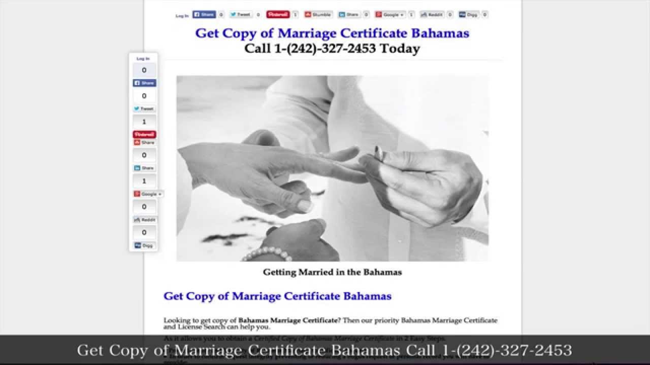 Get Copy Of Marriage Certificate Bahamas YouTube get-copy-of-marriage-certificate-bahamas-youtube