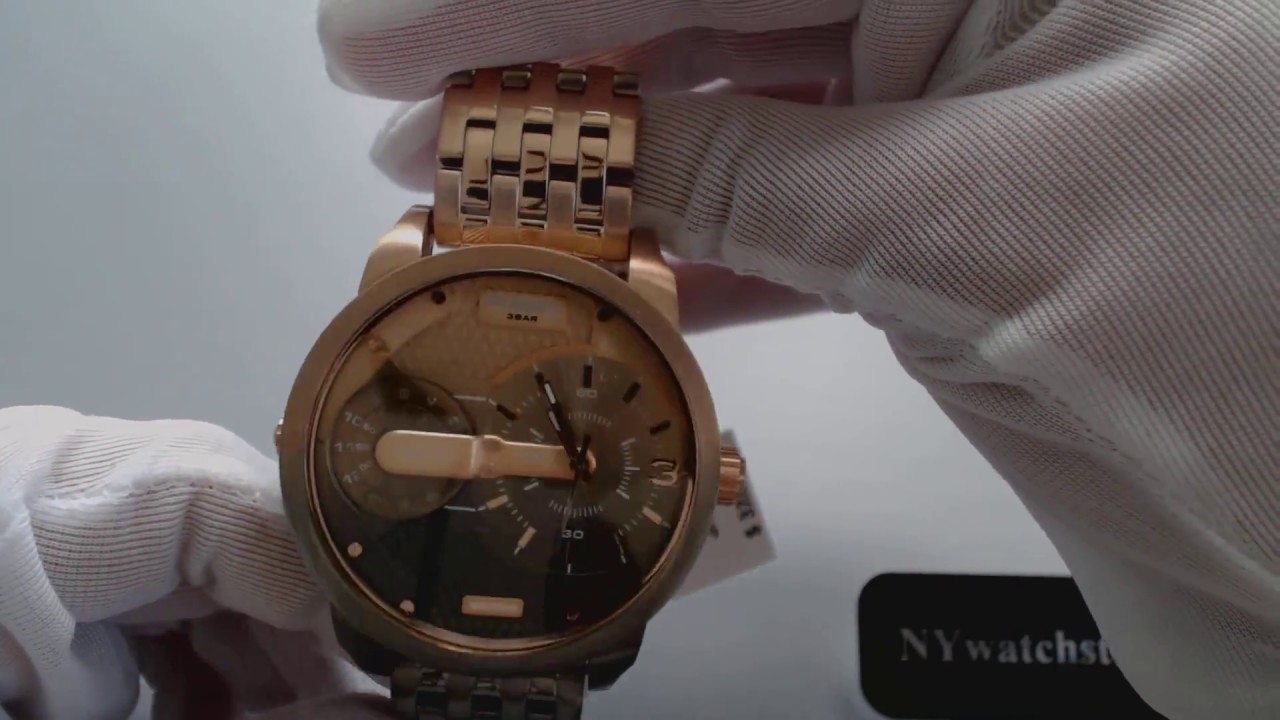 Men's Diesel Mini Daddy 2 Time Zone Watch DZ7329 - YouTube