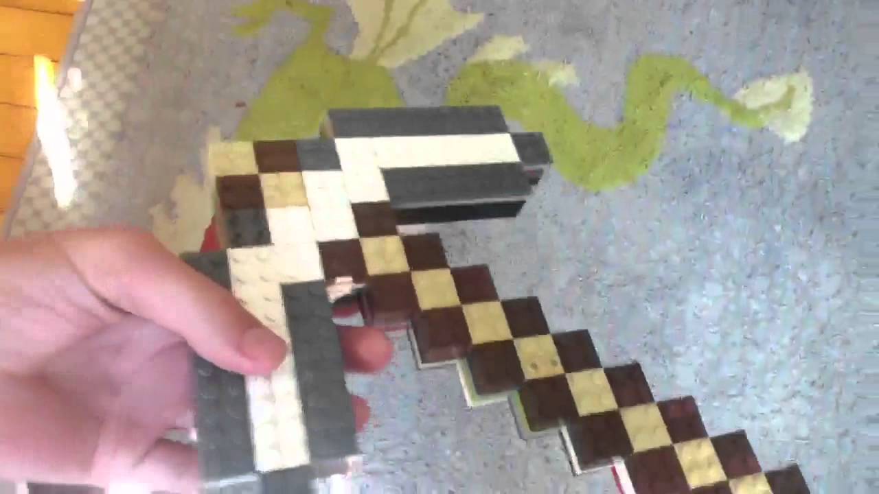 Lego minecraft pickaxe - YouTube