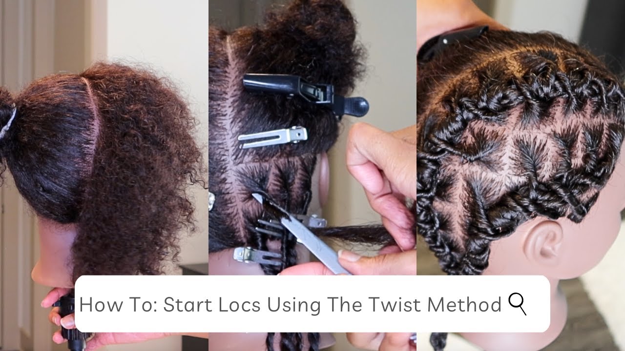 Starter Locs Tutorial | Twist Method! | How To Start Locs Pt.1 - YouTube