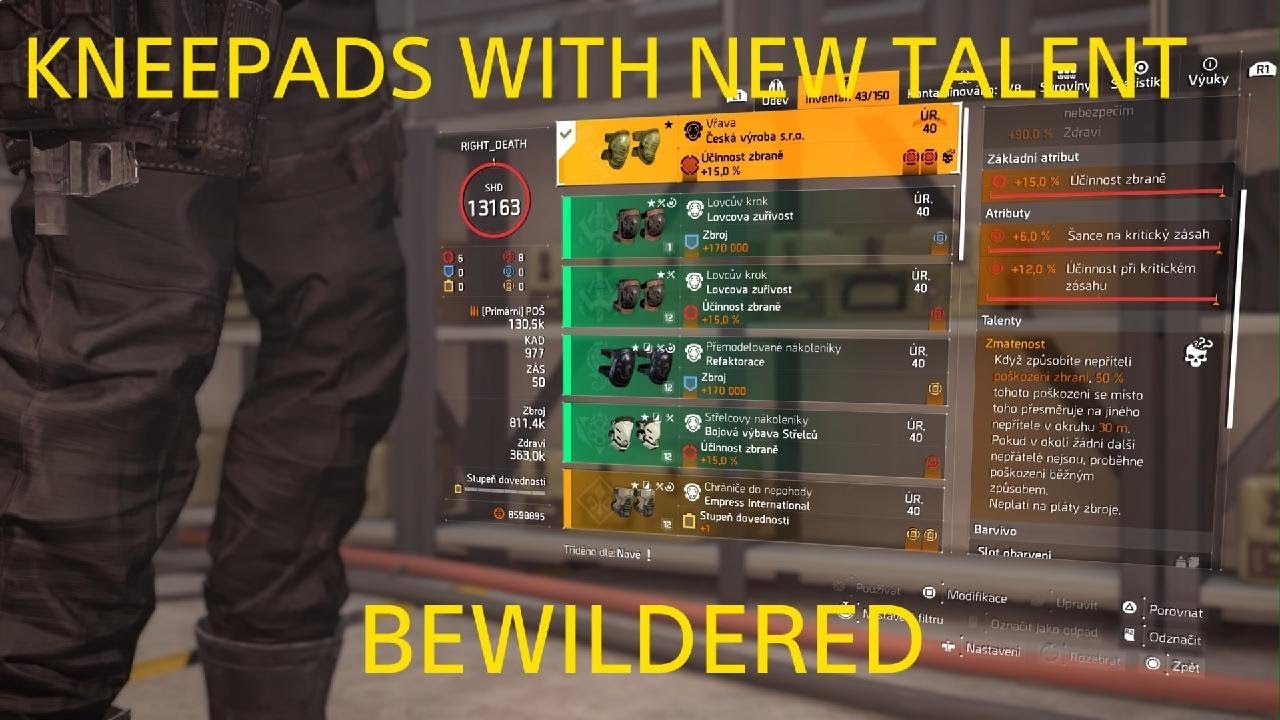 Tom Clancy's The Division 2_New Kneepads with Talent - YouTube