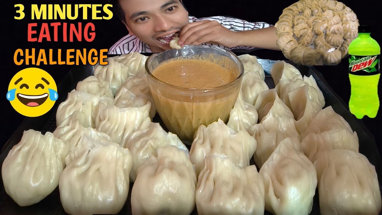 FAST EATING CHALLENGE | MOMO EATING CHALLENGE | MOMO MUKBANG | MOMOS ...