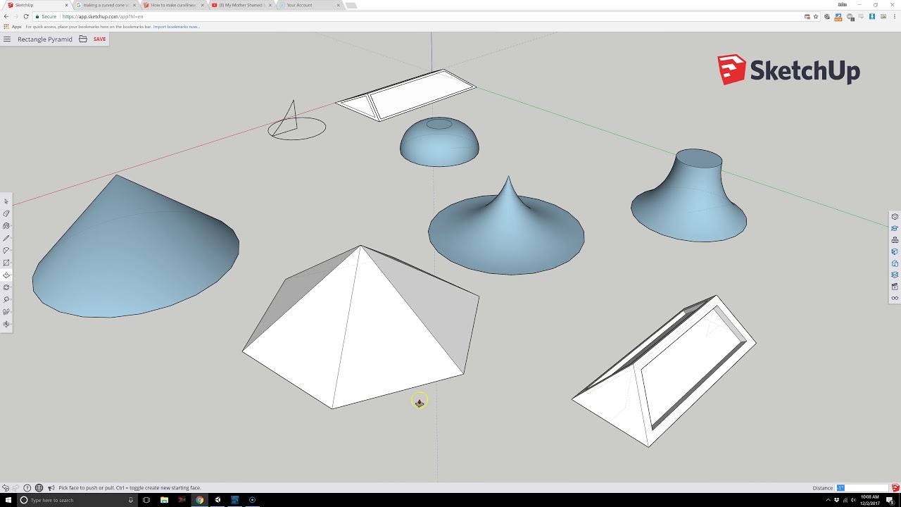 Sketchup Tricks for Making Cool Shapes - YouTube
