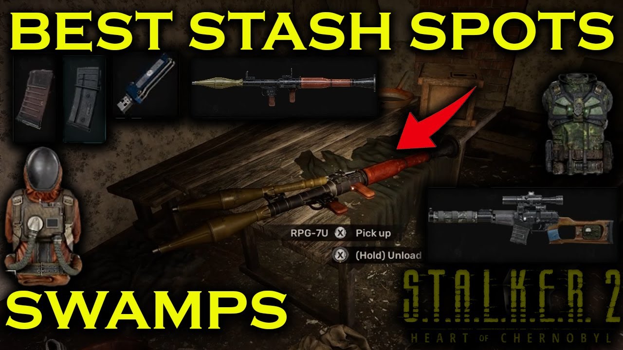BEST STASH SPOTS SWAMP STALKER 2, UNIQUE WEAPONS, ARMOR, ATTACHMENTS ...