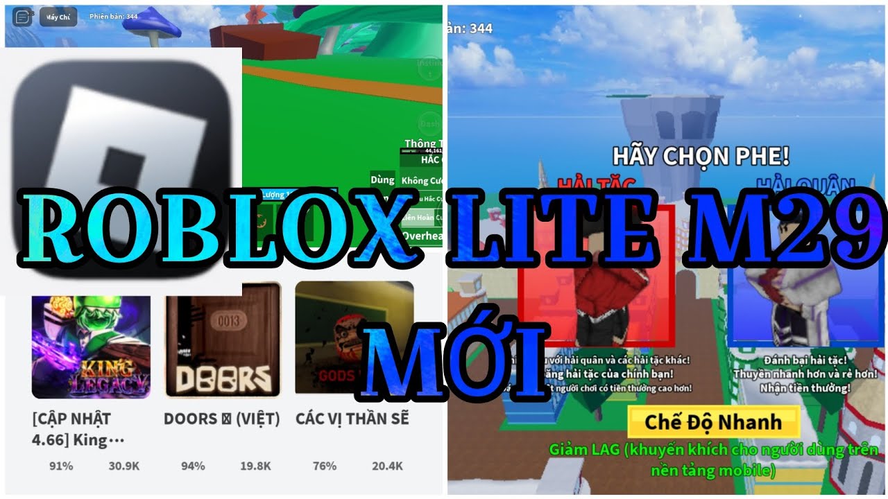 Roblox Lite - Roblox Lite M29 fix lag roblox-blockfruit cho máy yếu … |fix lag ANDROID - YouTube