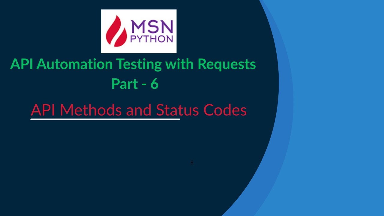 API Automation testing with requests module - YouTube