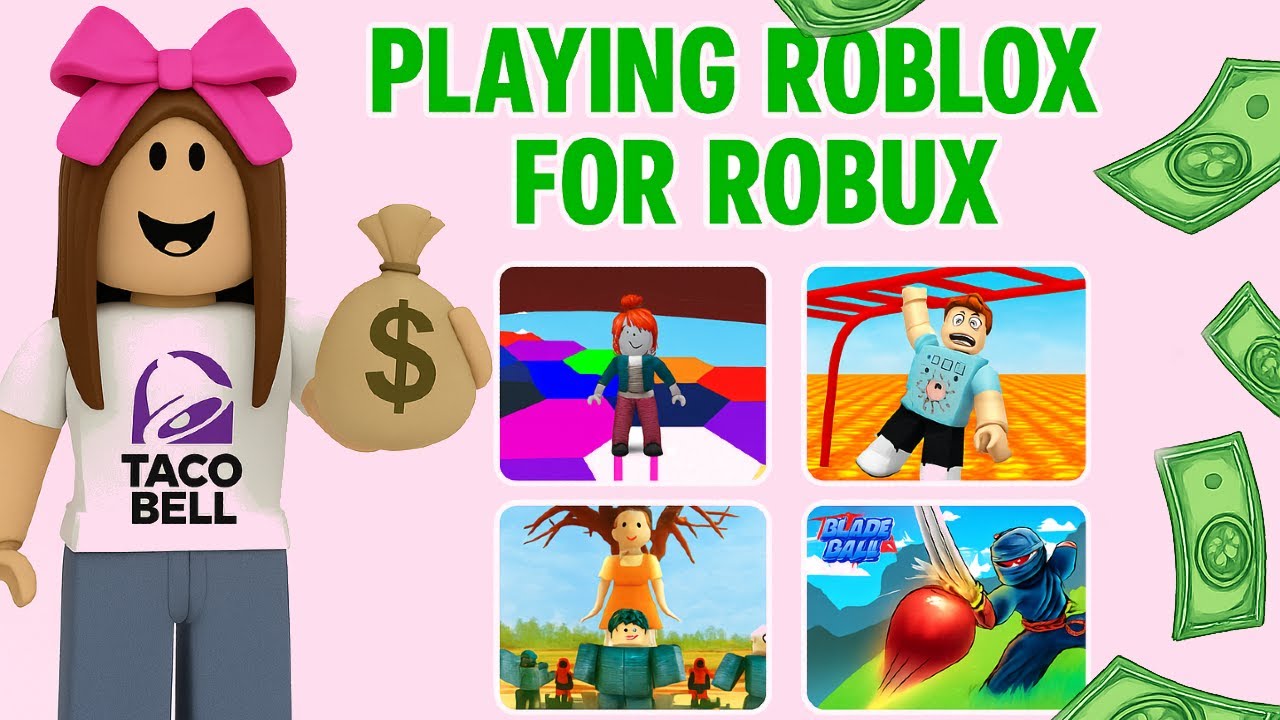 Playing Roblox for ROBUX (Live) - YouTube