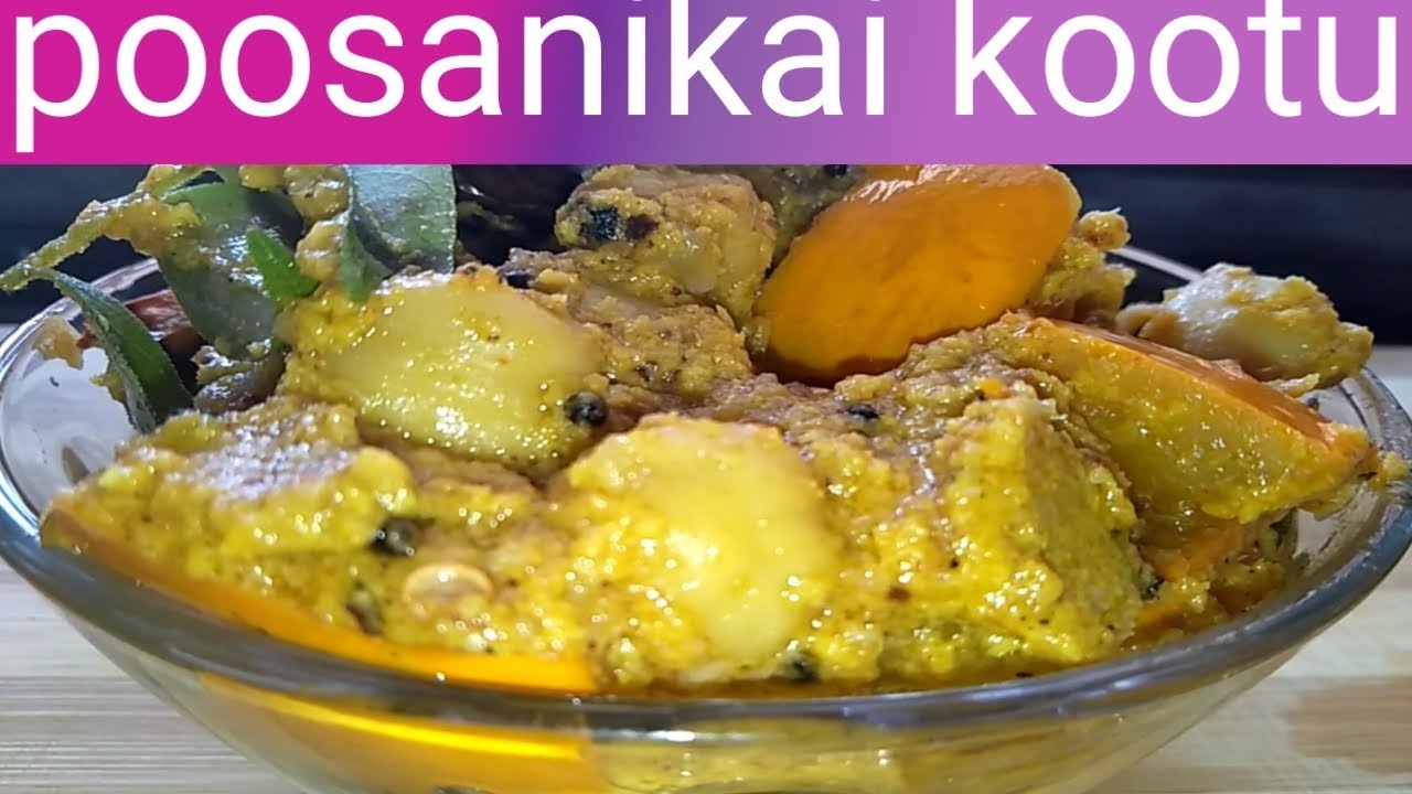 pumpkin curry/ poosanikai kootu/ pumpkin kootu/ poosanikai curry ...
