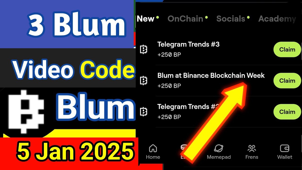 Telegram Trends #3| Blum code |Blum at Binance Blockchain Week|Telegram Trends #2|blum videos ...