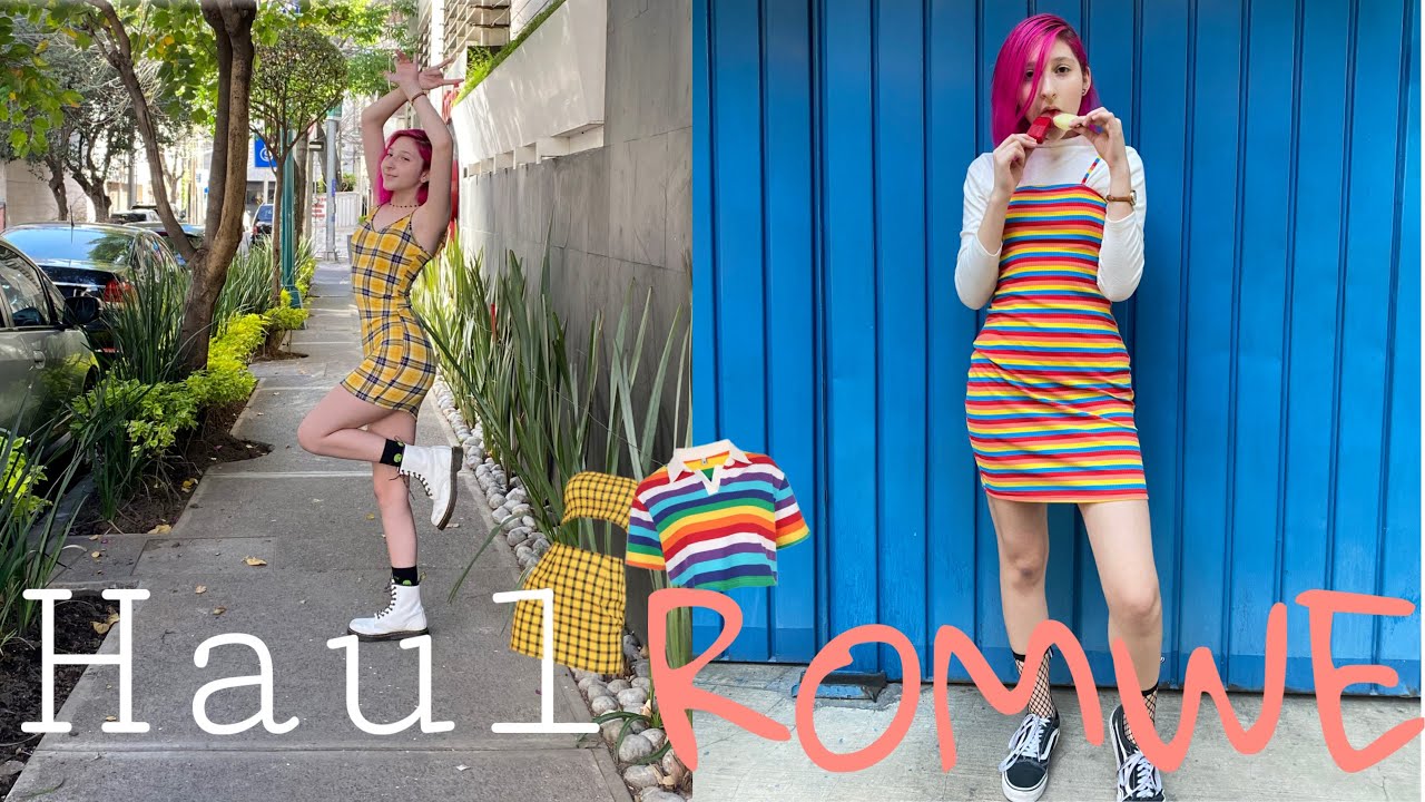 PROBANDO ROPA de ROMWE || HAUL 🥰 - YouTube