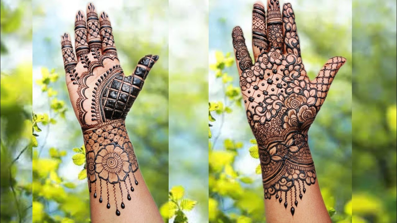 Easy Bharva Indian Mehndi Design Trick-Simple Beginner Bridal Mehandi ...