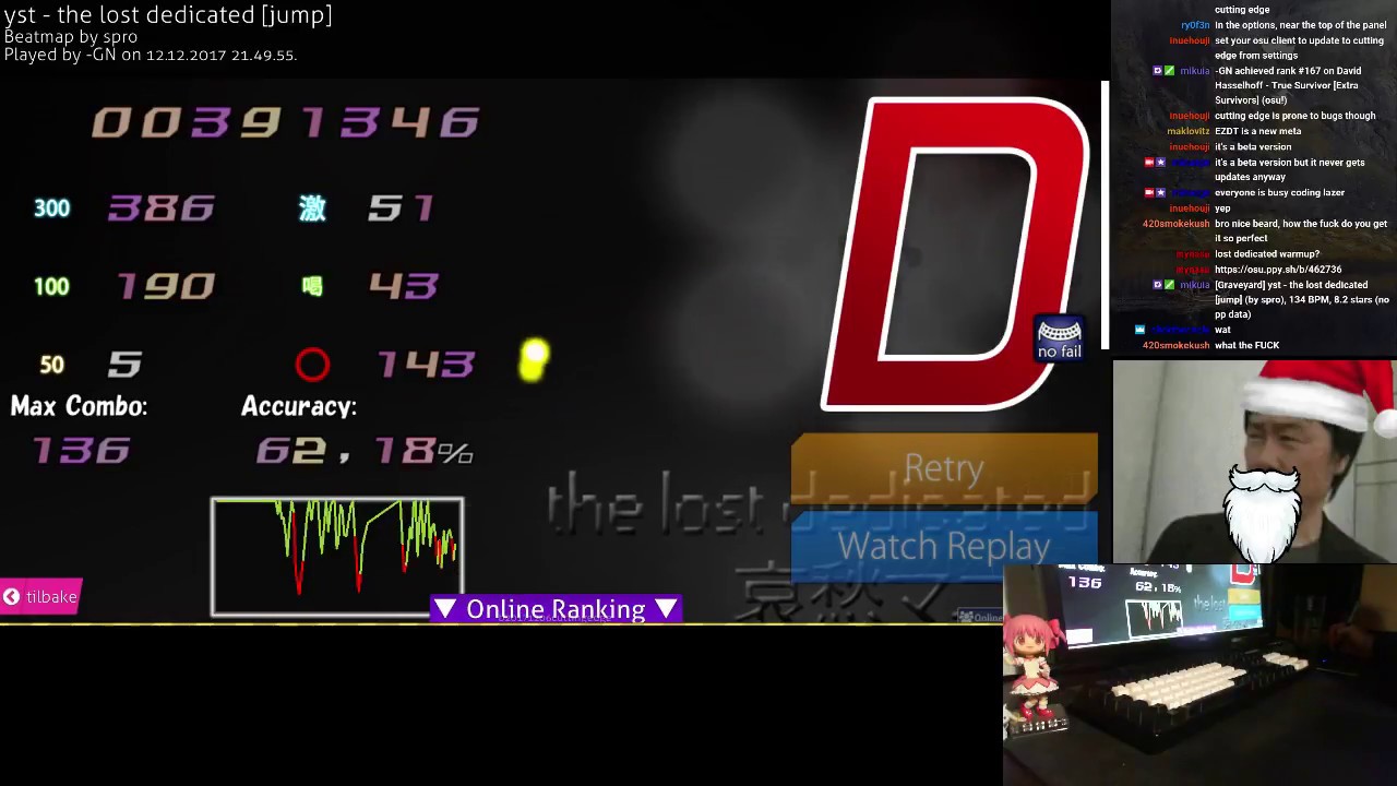 osu! liveplay - the lost dedicated [jump] fake pass - YouTube