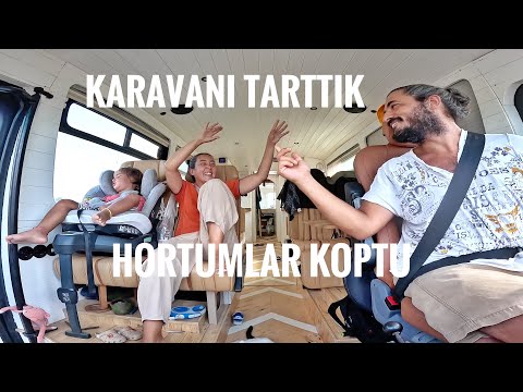 KARAVAN GÖÇEBEYİ KANTARA SOKTUK BURSA YOLUNDA HORTUMLAR KOPTU