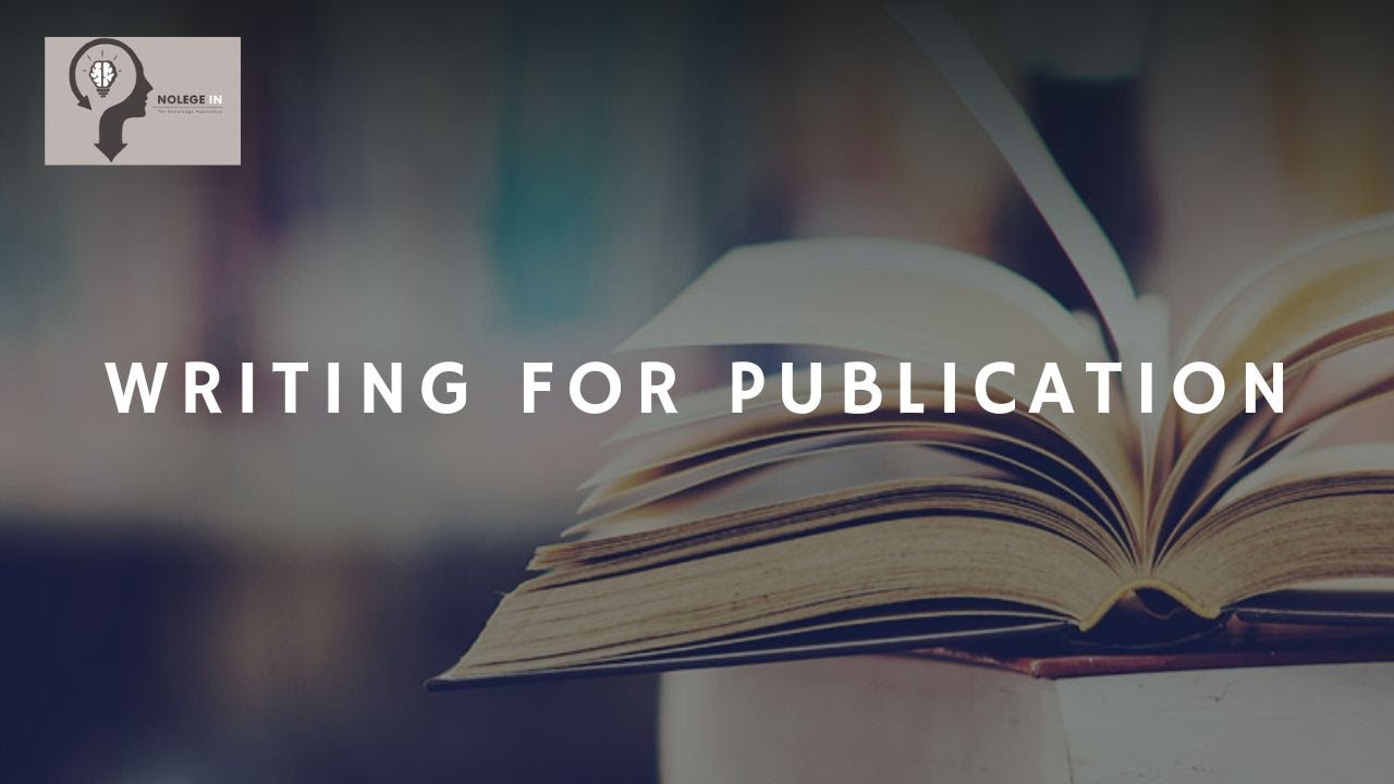 Writing for Paper Publication || Nursing || Paper Publication - YouTube