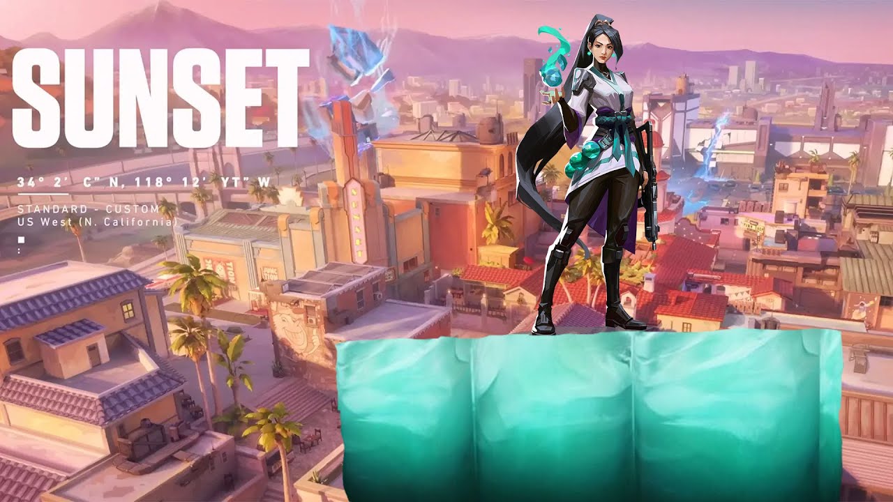 How to Sage Grim wall in Sunset Map Valorant #grimsagewallguide #gaming ...