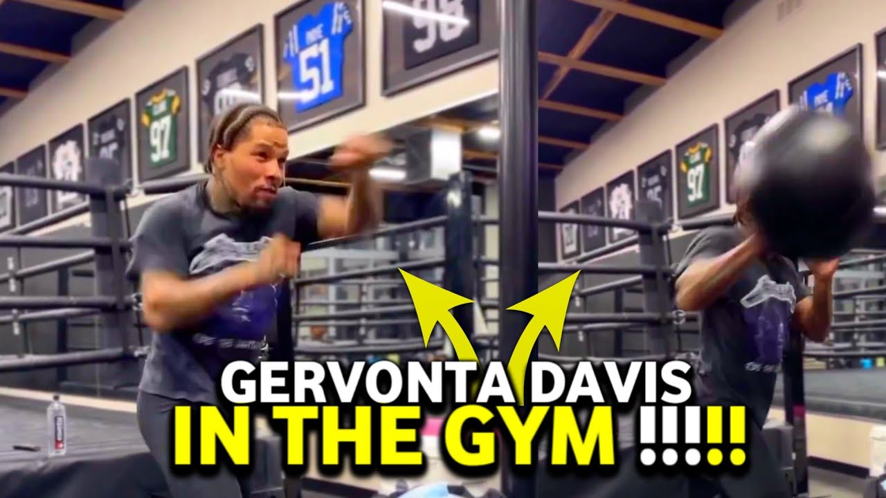 GERVONTA DAVIS Back In The GYM For Training | LATEST TRAINING - YouTube
