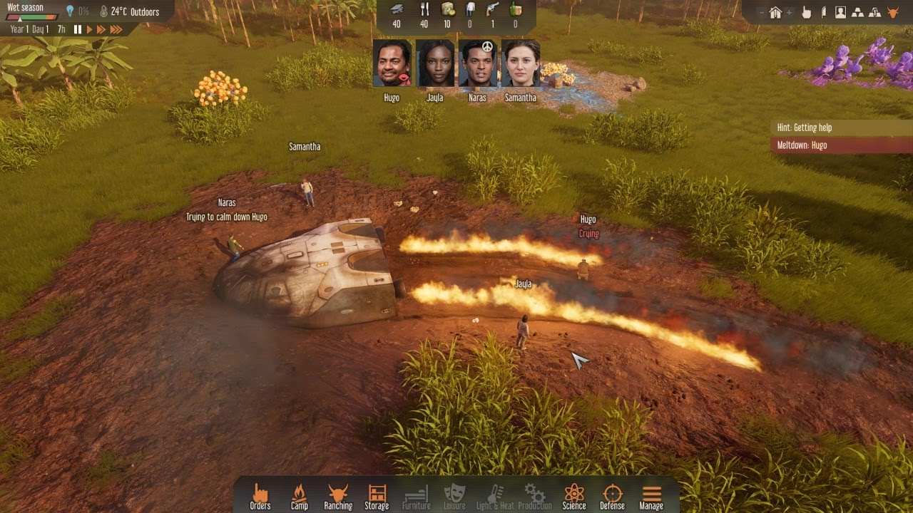 Hugo's already having a breakdown - Survival Base-building Sim ...