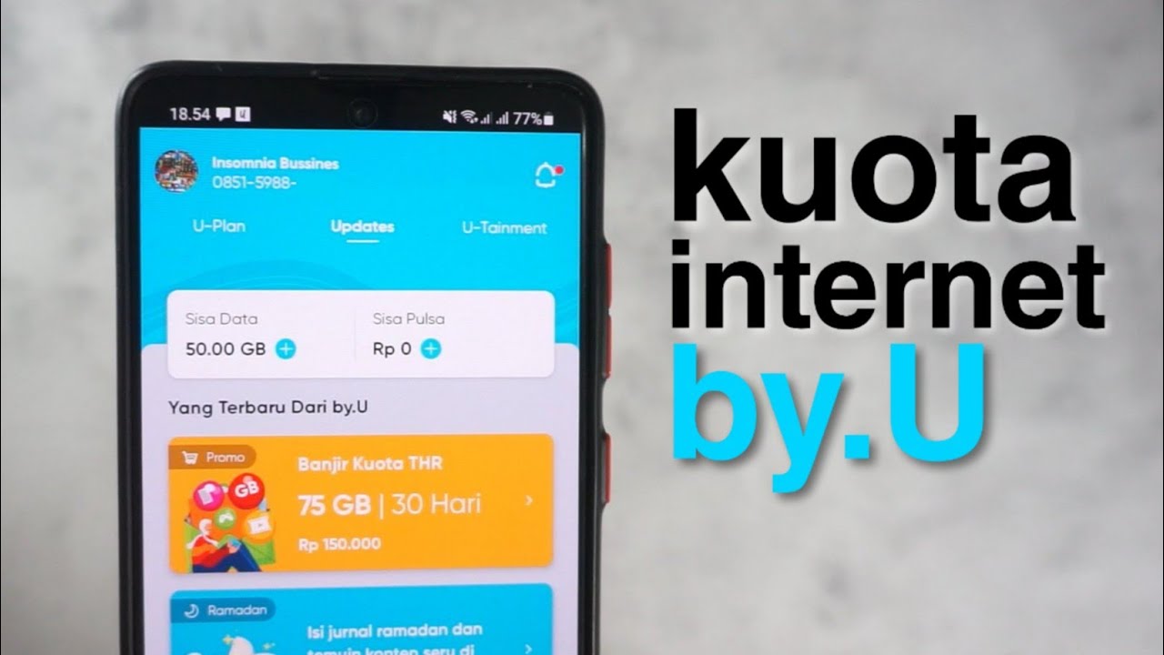 Cara Beli Paket Data di by.U - Kuota Murah by.U - YouTube