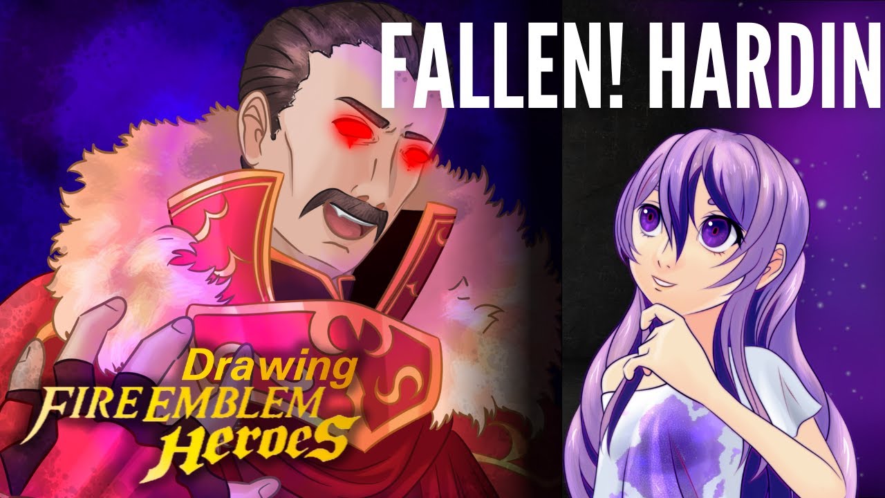 Drawing Fire Emblem: Heroes - Week 18 - Fallen Hardin - YouTube