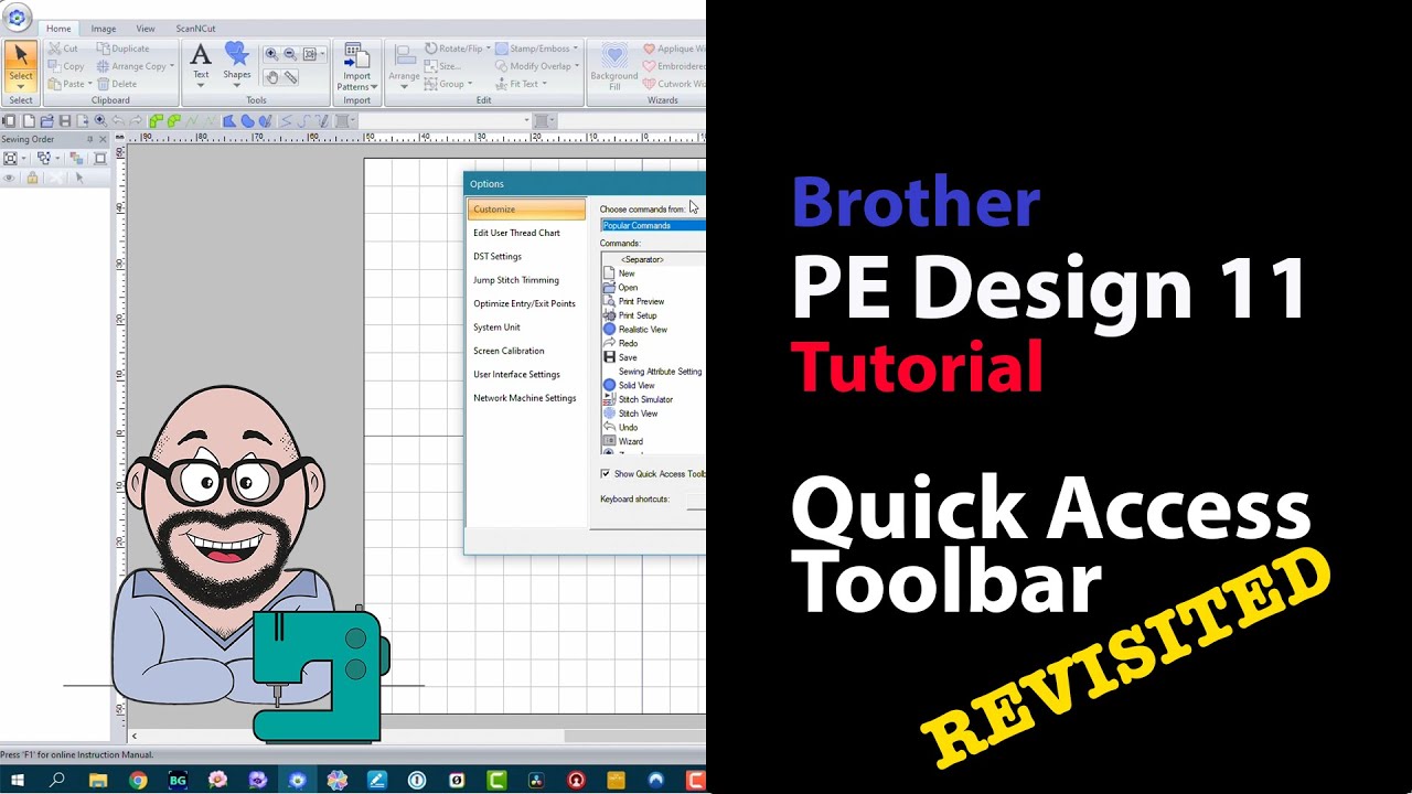 PE Design 11: Quick Access Toolbar Revisited - YouTube