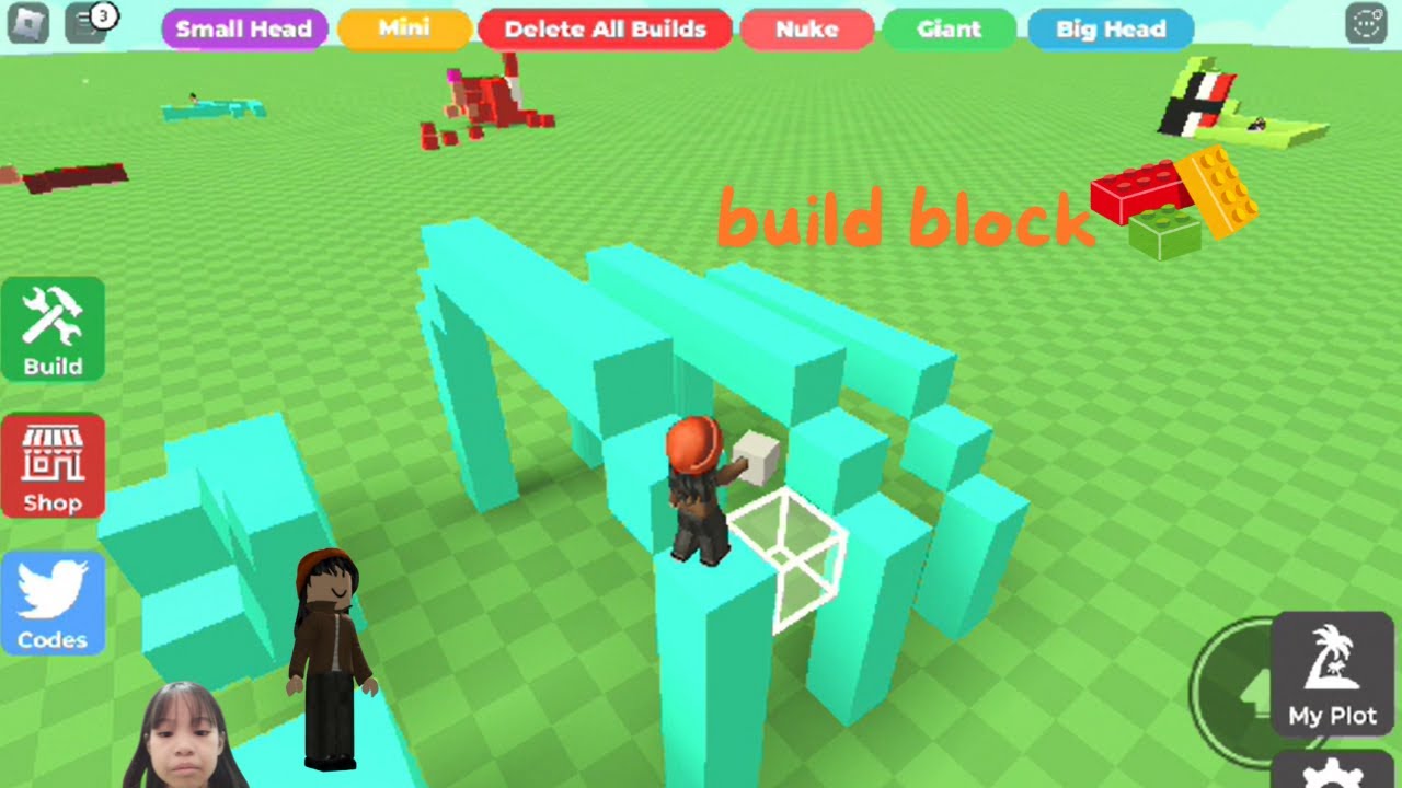 Let's play roblox build block - YouTube