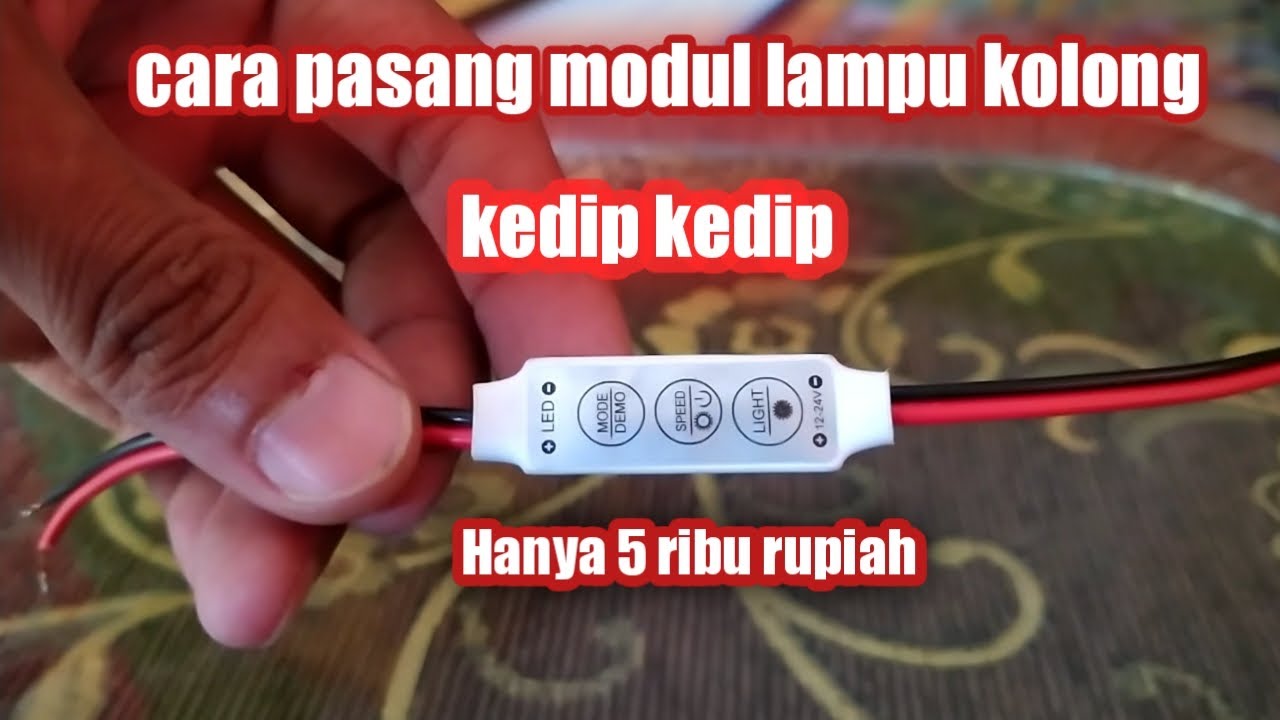pasang modul lampu led||pasang modul lampu kolong - YouTube