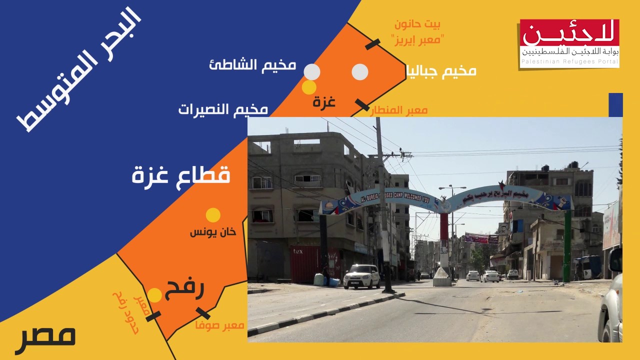 مخيمات اللاجئين الفلسطينيين في قطاع غزة Youtube
