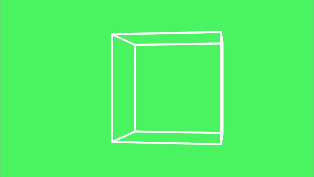 2D Cube Changes Into 3D Cube And Rotates | Geometric Shape Animation ...