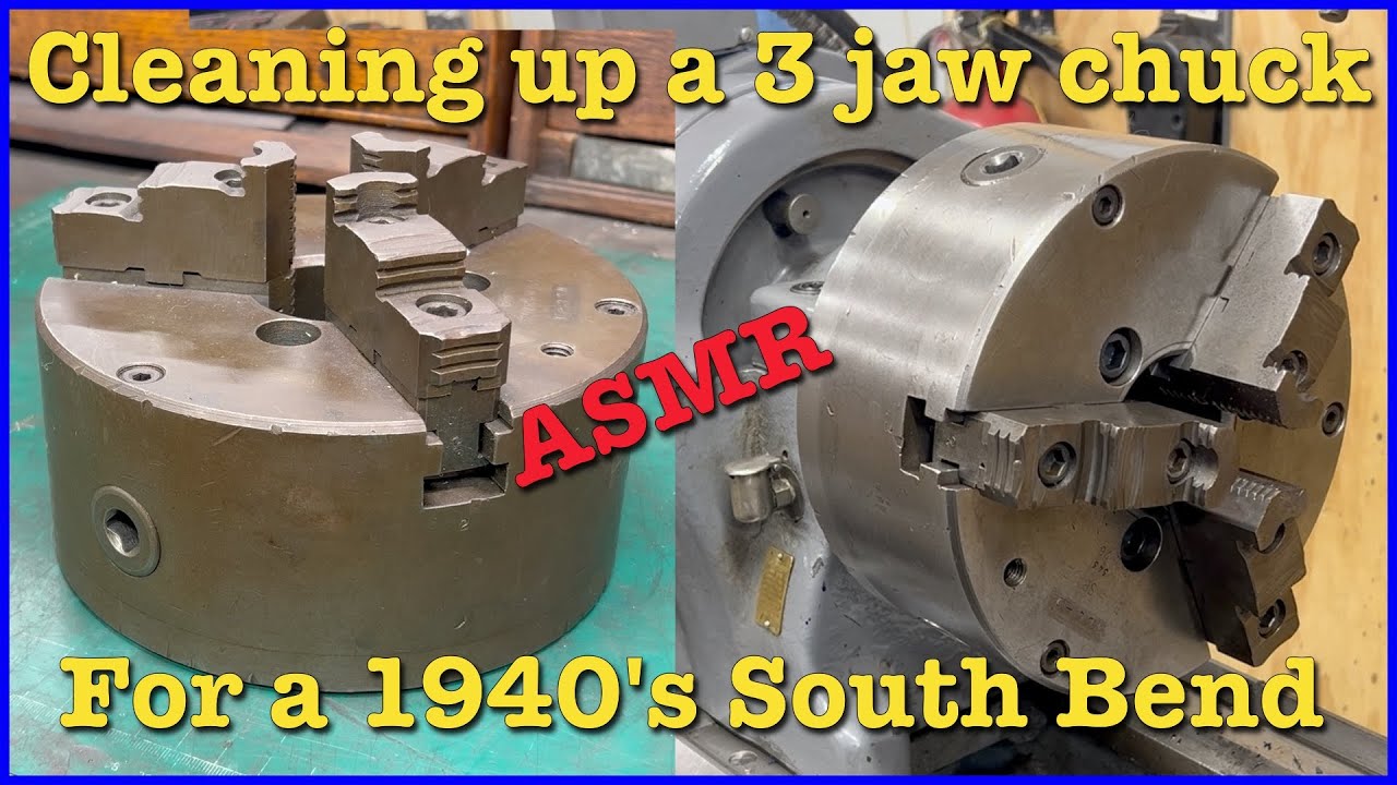 Cleaning up a 8" Three Jaw Chuck and Fitting a Backplate for a South ...