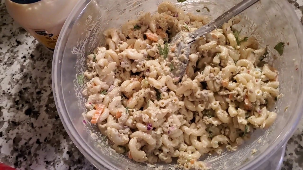 COMO hacer ensalada de CODITOS con POLLO Y CARNE MOLIDA - YouTube