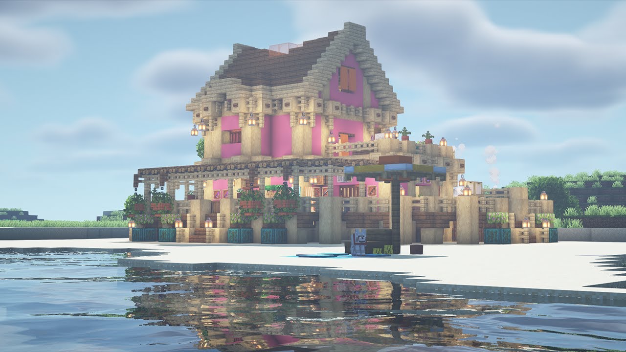 Beach House Minecraft Seed I Made A Beach House In Minecraft Survival