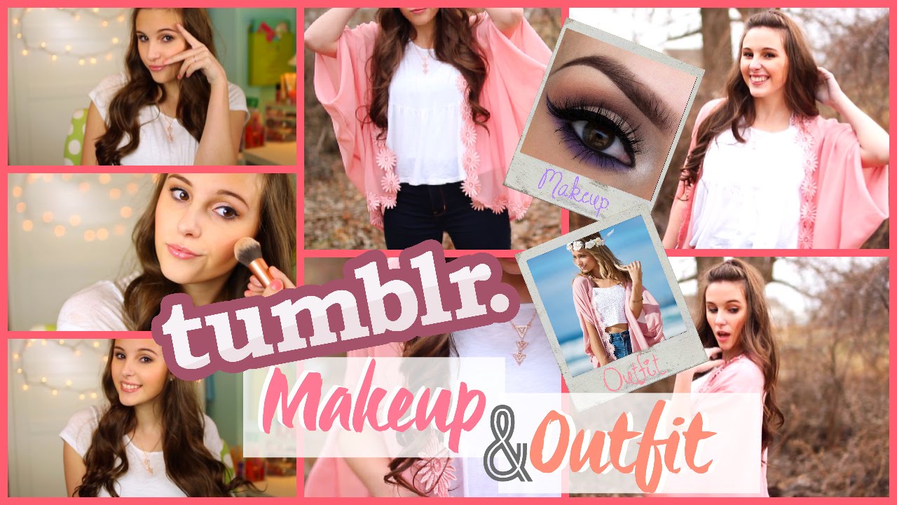Tumblr Inspired Spring Makeup & Outfit! - YouTube