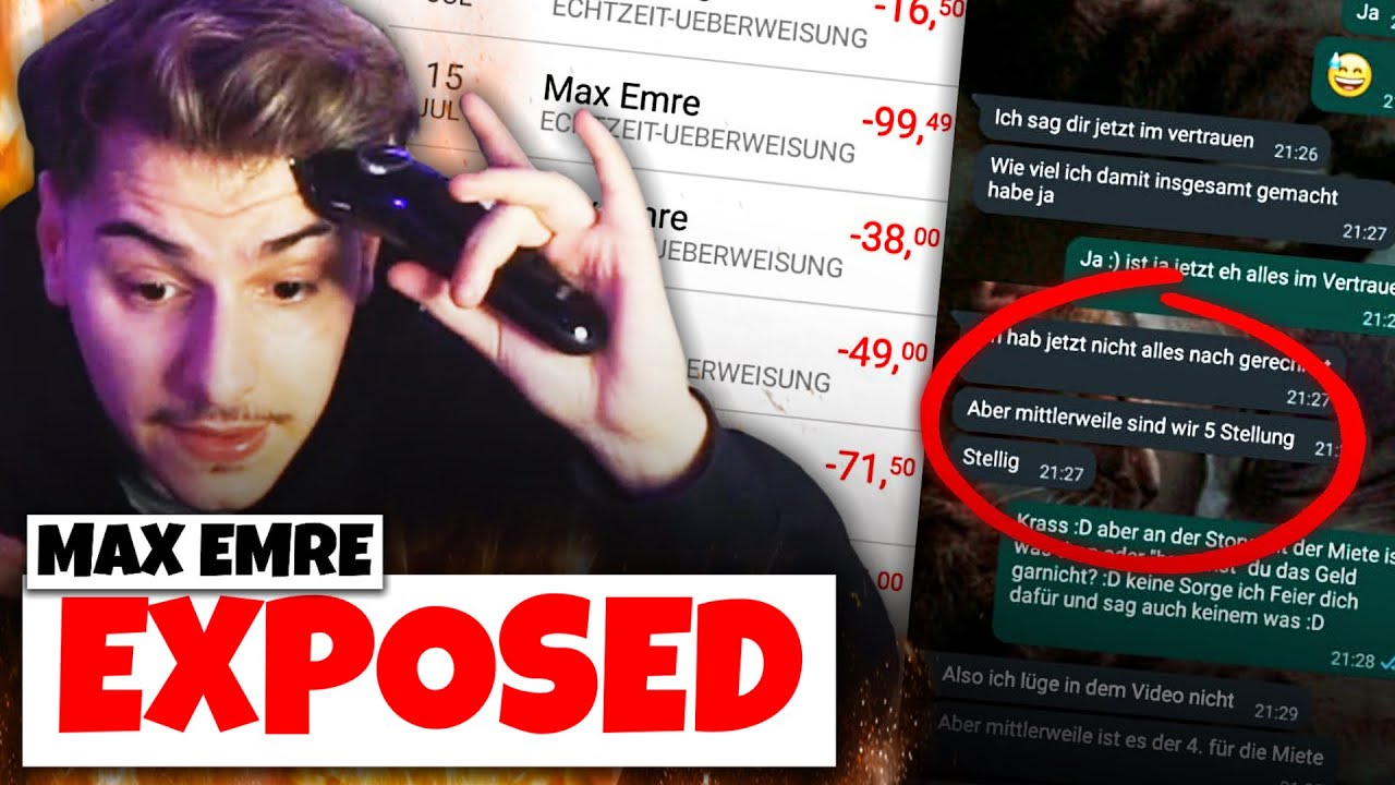 DIE WAHRHEIT ÜBER MAX EMRE ( ️MIT BEWEISEN ️) - YouTube