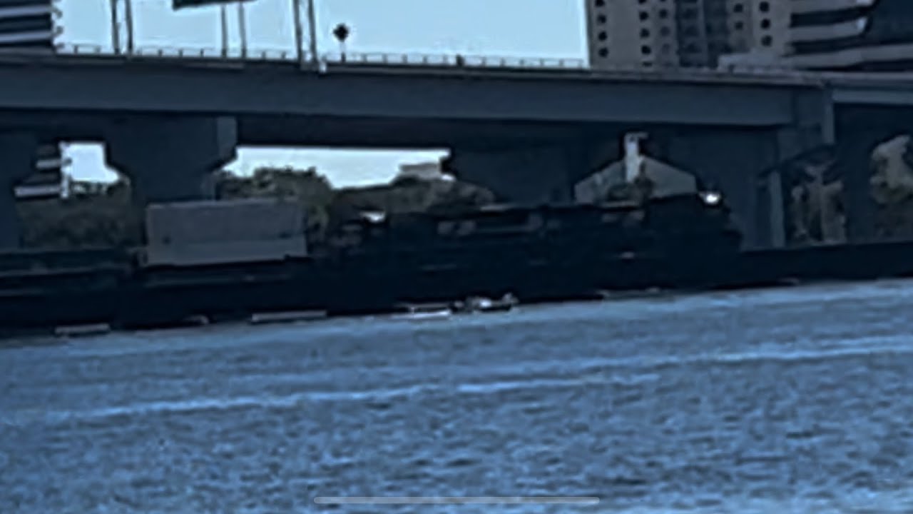 NS Train 221 Short Train Intermodal Going Across Jacksonville Bridge 12:05 PM - YouTube