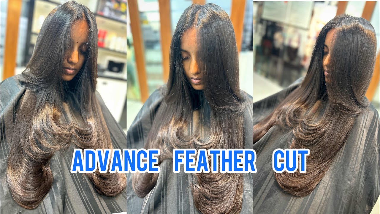 Today we will tell you how to do a feather cut on long hair in this ...