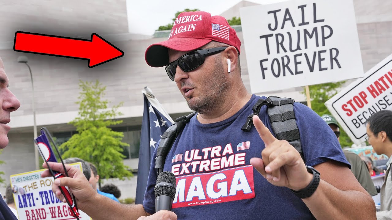 MAGA Guy Has No Awareness Of What's Going On Around Him - YouTube