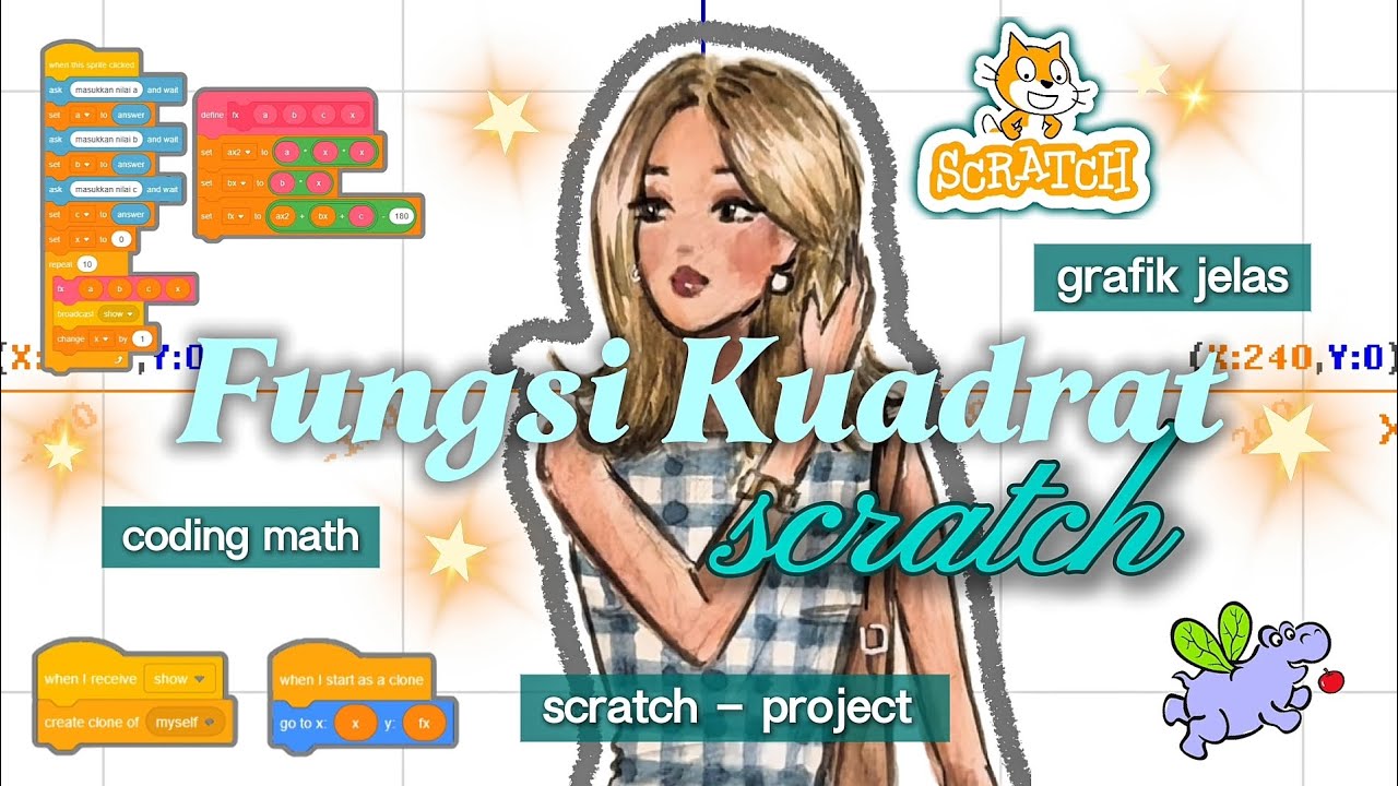 Membuat Program Fungsi Kuadrat dan Grafik di Scratch 📈 - YouTube