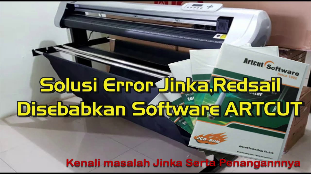 Solusi Error Mesin Cutting Plotter Jinka, Redsail - YouTube