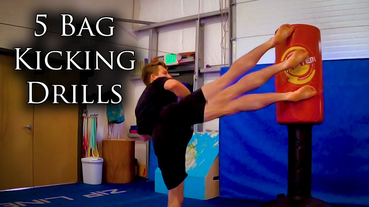 5 Bag Kicking Drills to Improve Your Tricking Kicks | Mastering ...