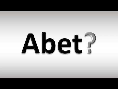 How to Pronounce Abet